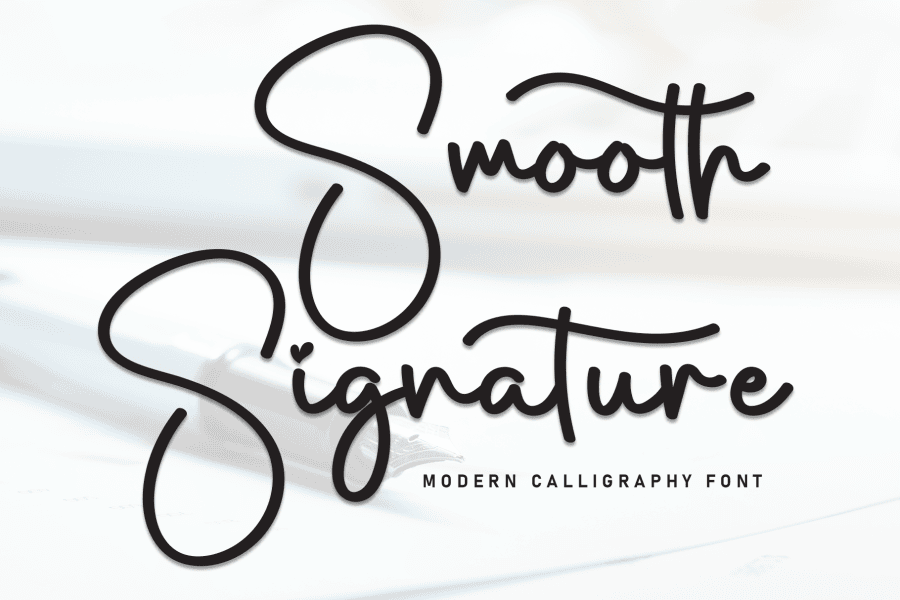 Smooth Signature Font · 1001 Fonts