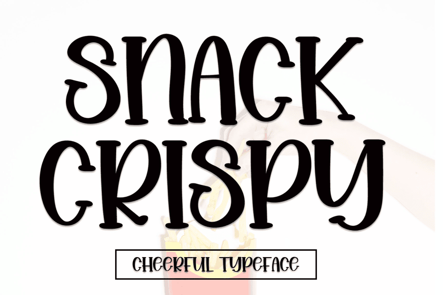 Snack Crispy Font · 1001 Fonts