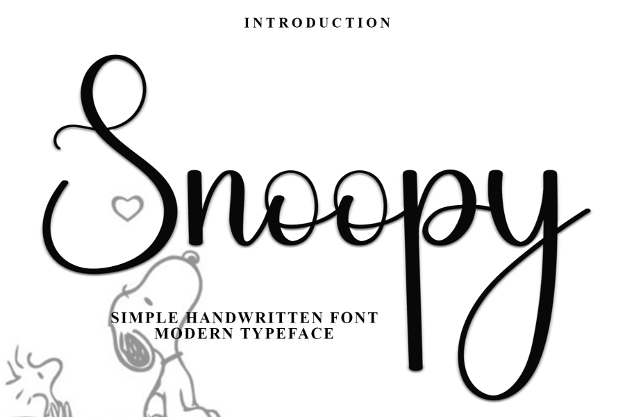 Snoopy Vintage Font · 1001 Fonts
