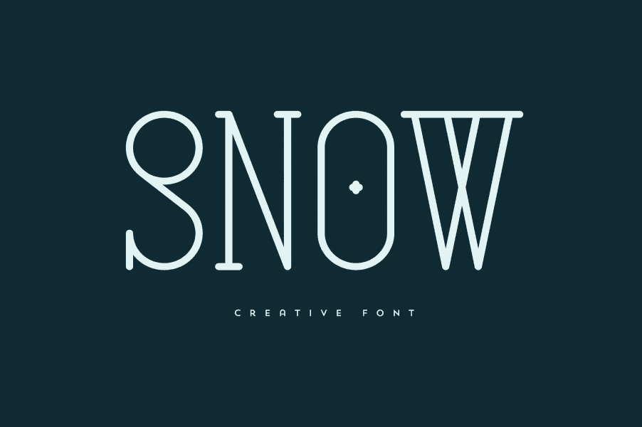 Snow Font · 1001 Fonts