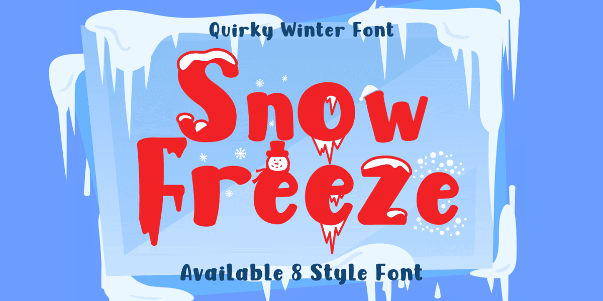 Snow Freeze Font · 1001 Fonts