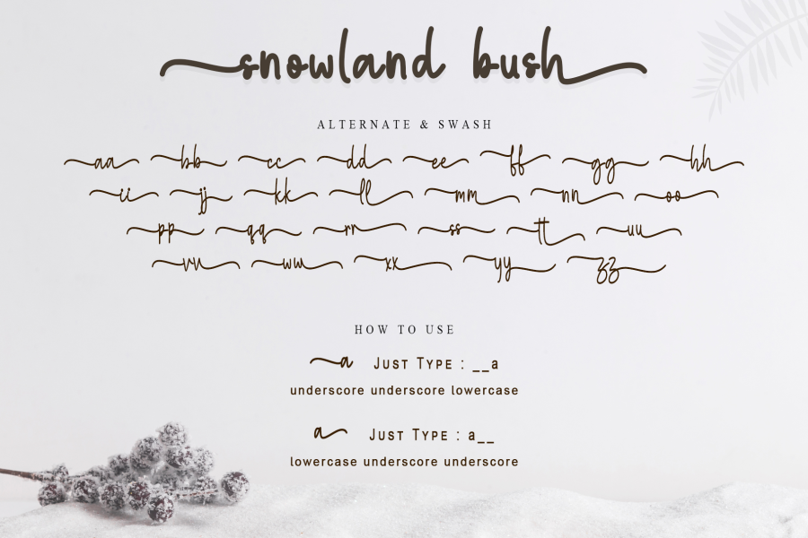 snowball bush Font · 1001 Fonts