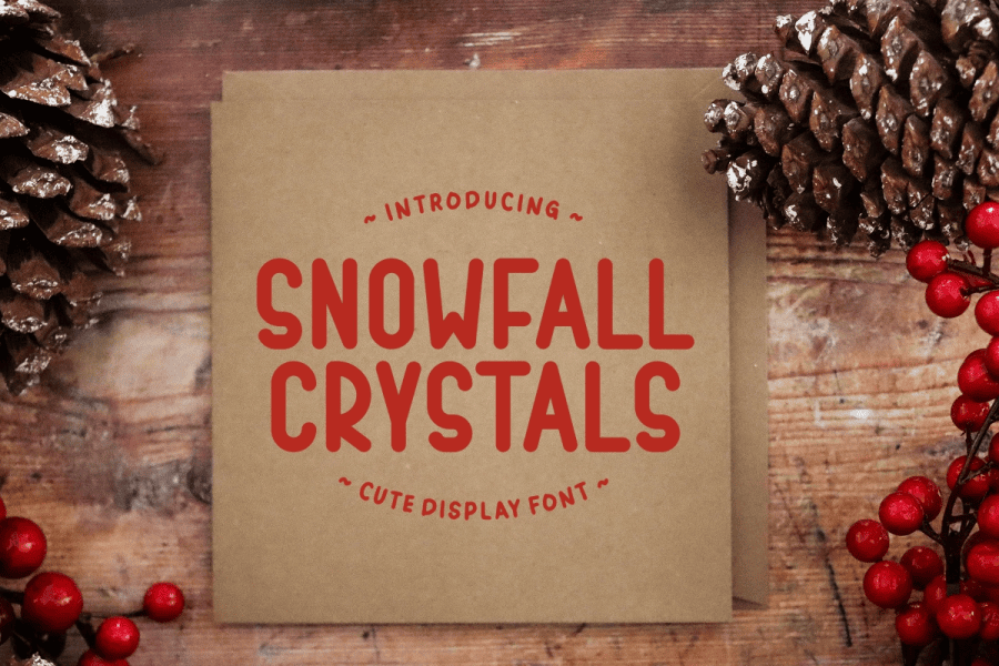 Snowfall Crystals Font · 1001 Fonts