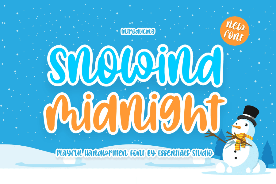 Snowind midnight Font · 1001 Fonts