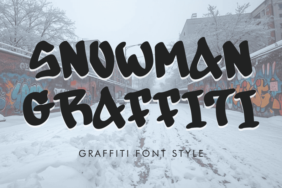 Snowman Graffiti Demo Font · 1001 Fonts