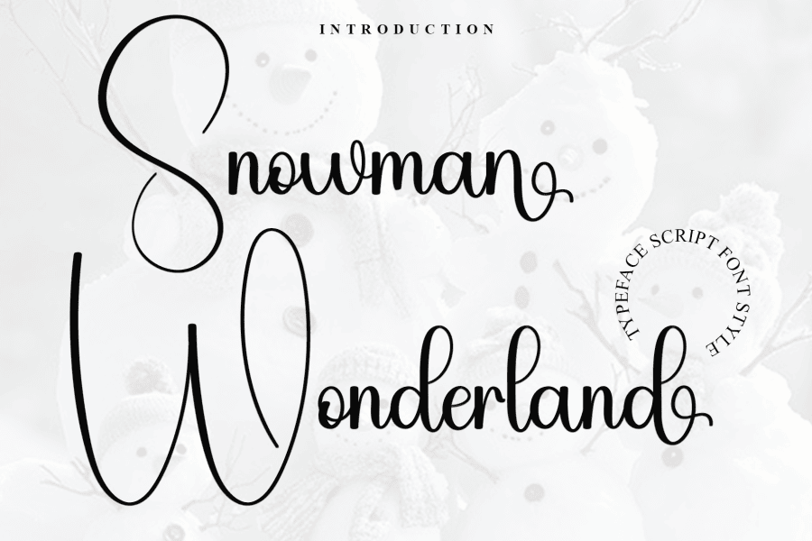 Snowman Wonderland Font · 1001 Fonts