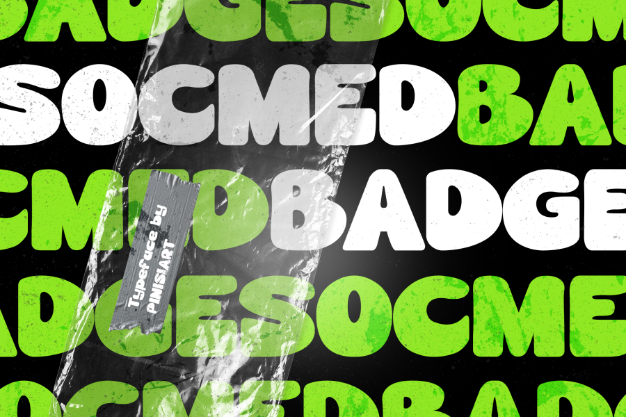 Socmed-Badge Font · 1001 Fonts