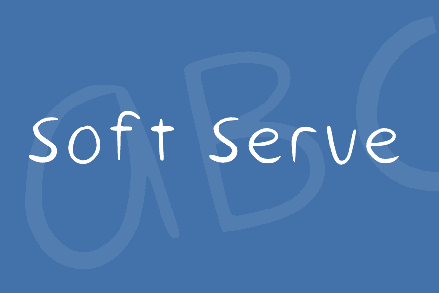 Soft Serve Font · 1001 Fonts