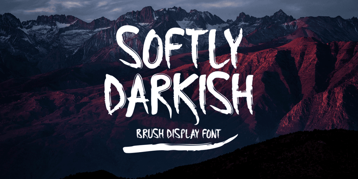 Softly Darkish Font · 1001 Fonts