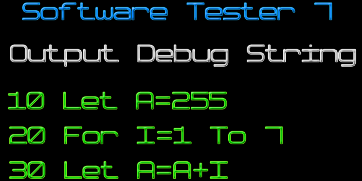 Software Tester 7 Font · 1001 Fonts