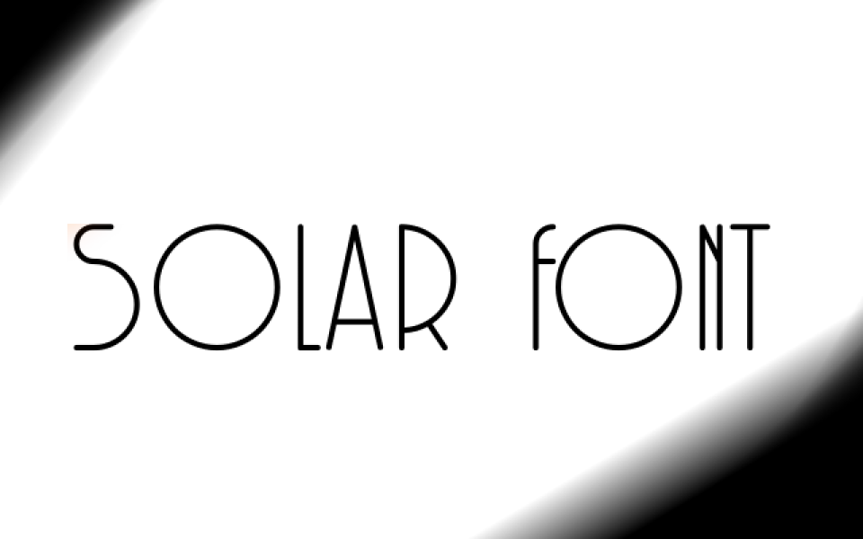 Solar Font Family · 1001 Fonts