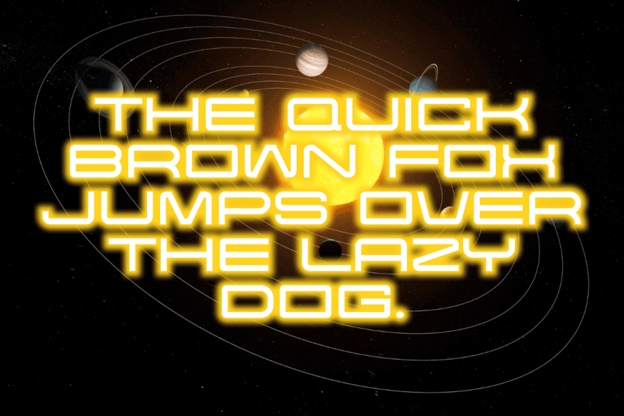 Solar System Font · 1001 Fonts