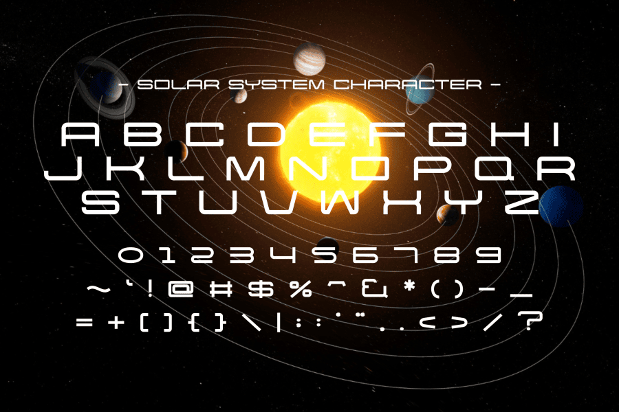 Solar System Font · 1001 Fonts
