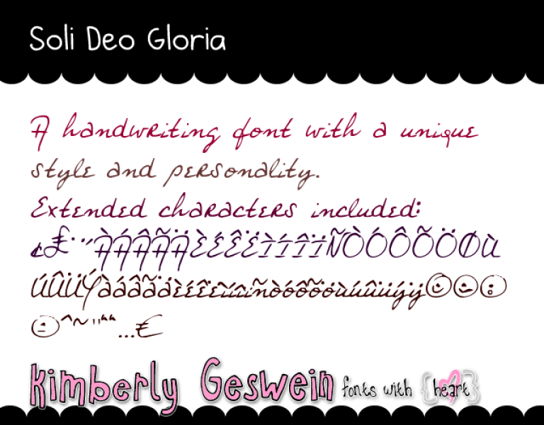 Soli Deo Gloria Font · 1001 Fonts