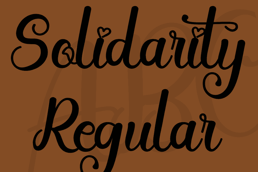 Solidarity Font · 1001 Fonts