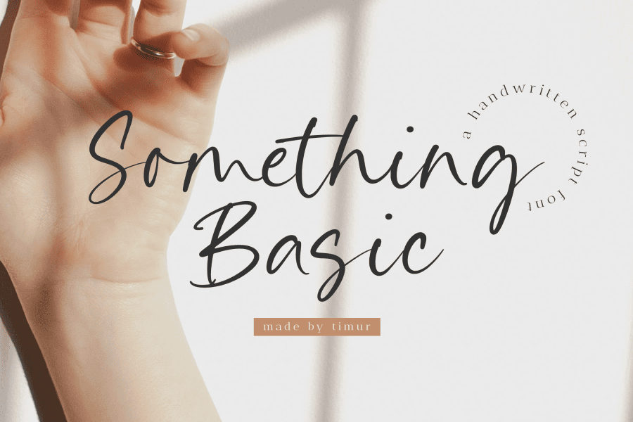 Something Basic Font · 1001 Fonts