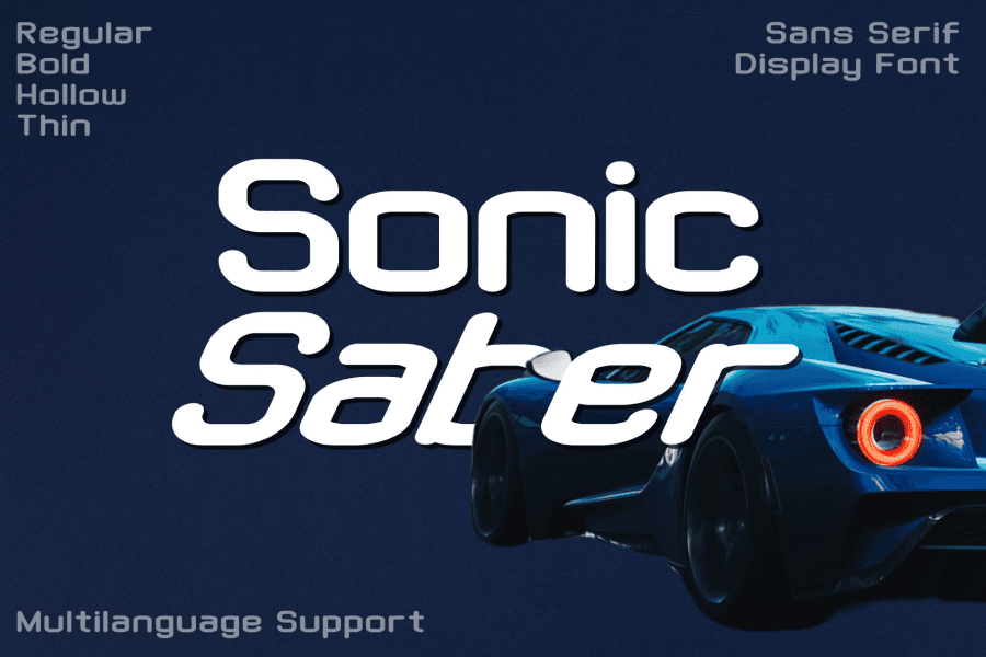 Sonic Saber - Personal Use Font · 1001 Fonts