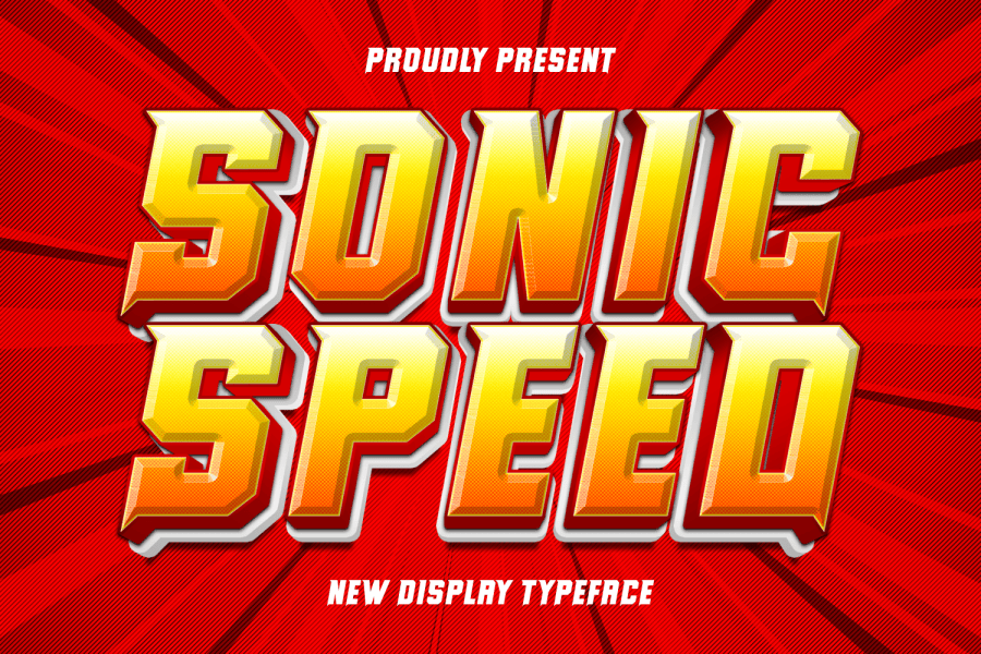 Sonic Speed Font · 1001 Fonts