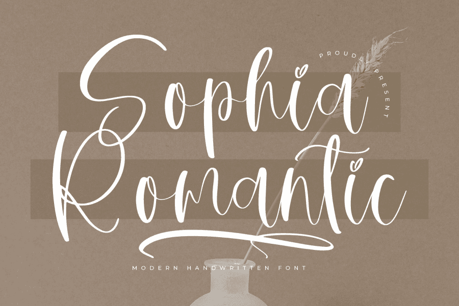 Sophia Romantic DEMO VERSION Font Family · 1001 Fonts