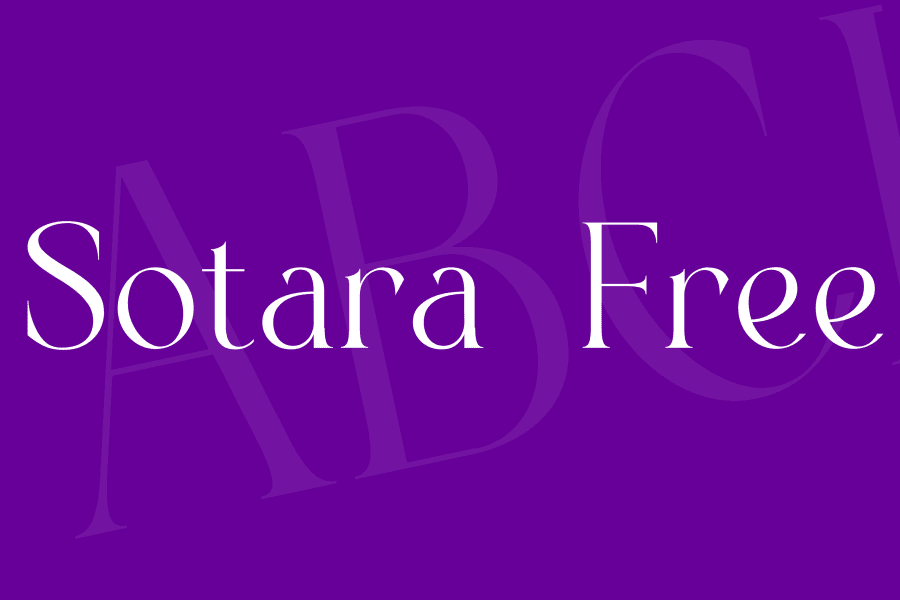 Sotara Free Font · 1001 Fonts