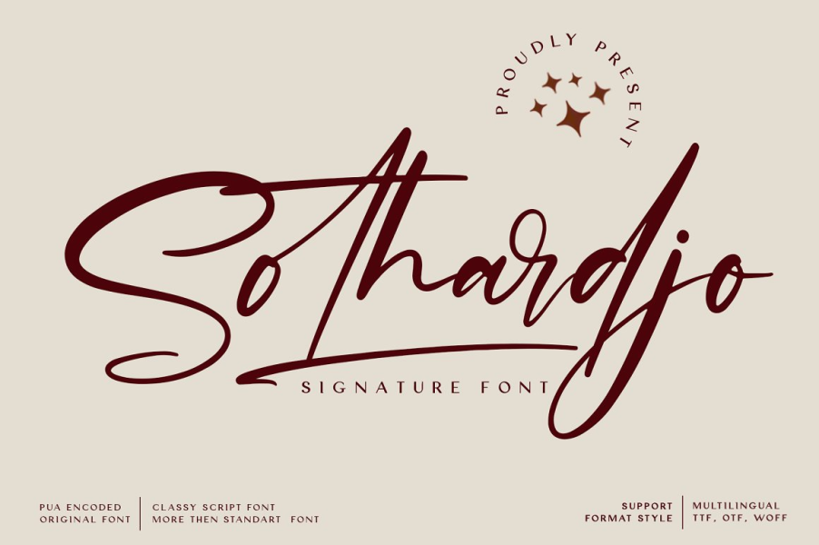 Sothardjo (Demo) Font · 1001 Fonts
