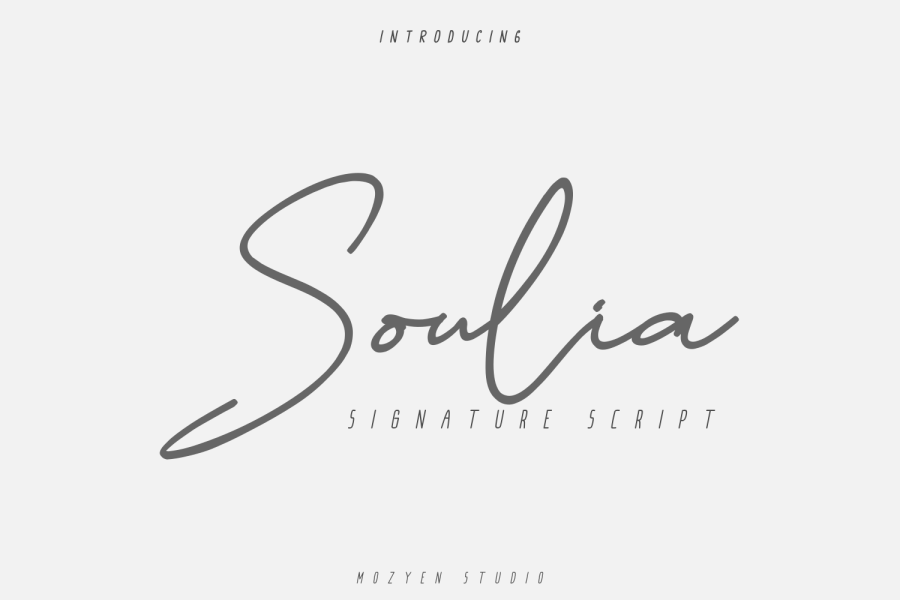 Soulia Font · 1001 Fonts