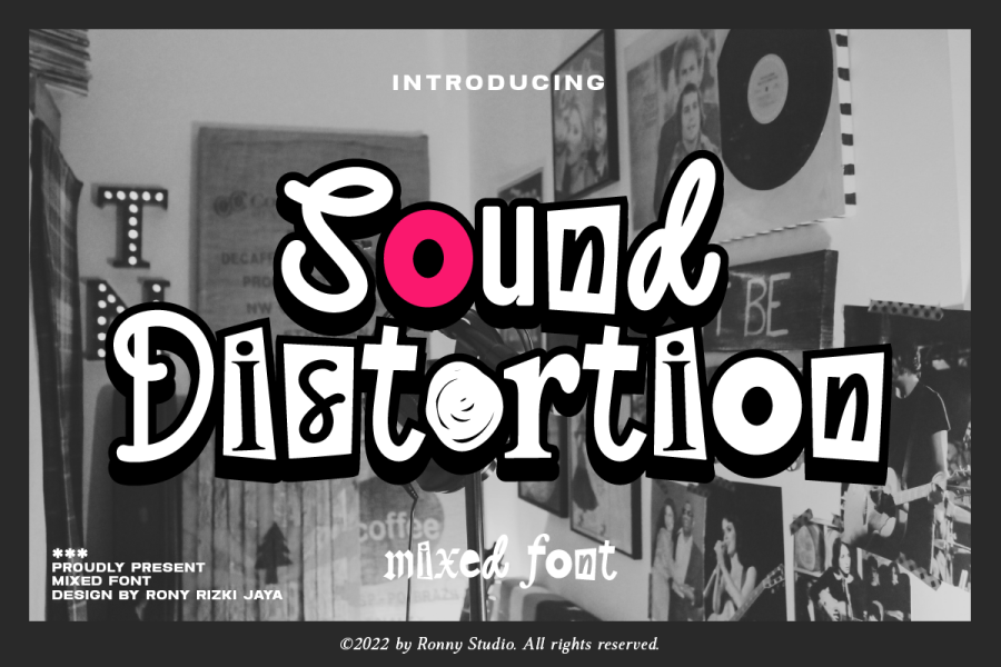 Sound Distortion Font · 1001 Fonts