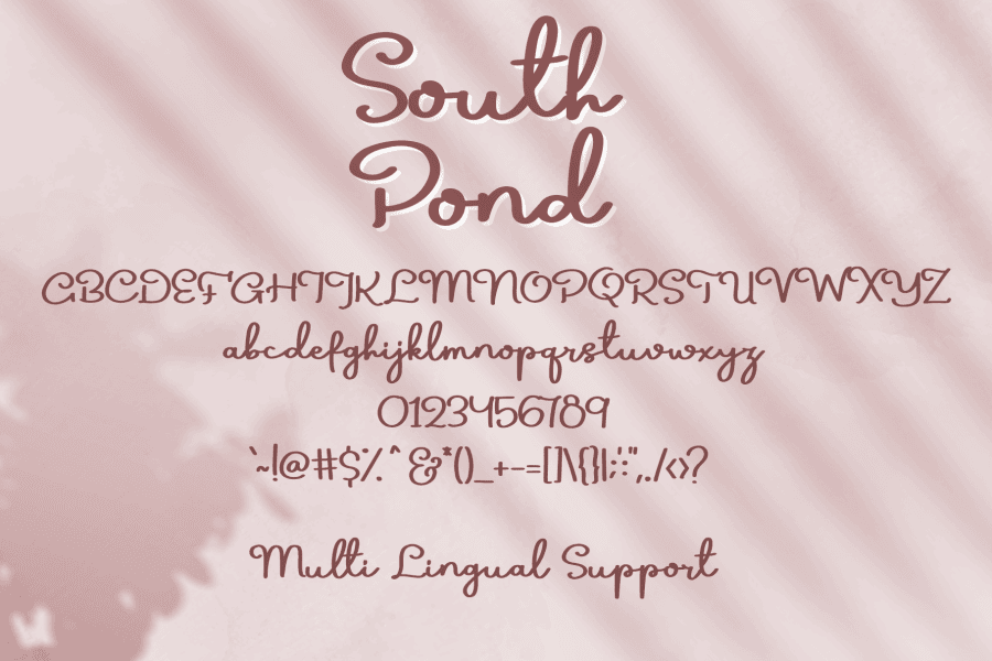 South Pond Font · 1001 Fonts