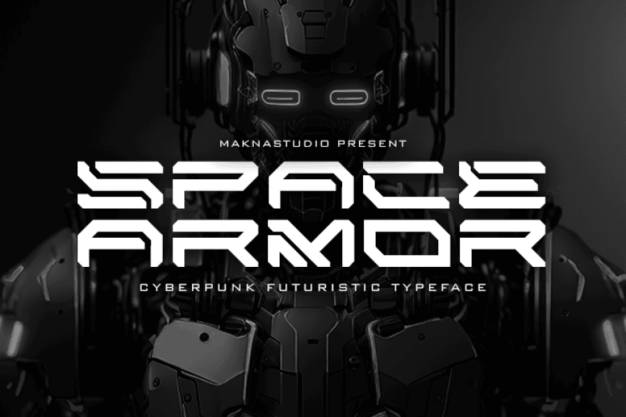 SPACE ARMOR Font · 1001 Fonts