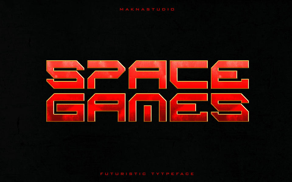 Space Games Font · 1001 Fonts