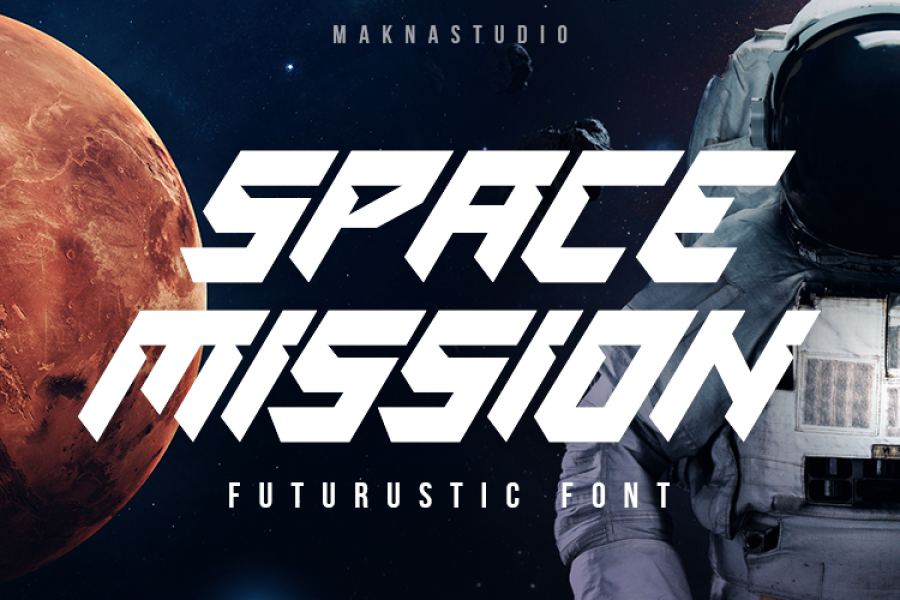 SPACE MISSION Font · 1001 Fonts