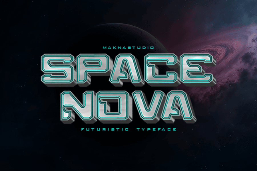 SPACE NOVA Font · 1001 Fonts