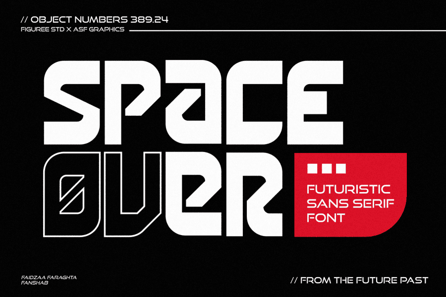 Space Over Font · 1001 Fonts