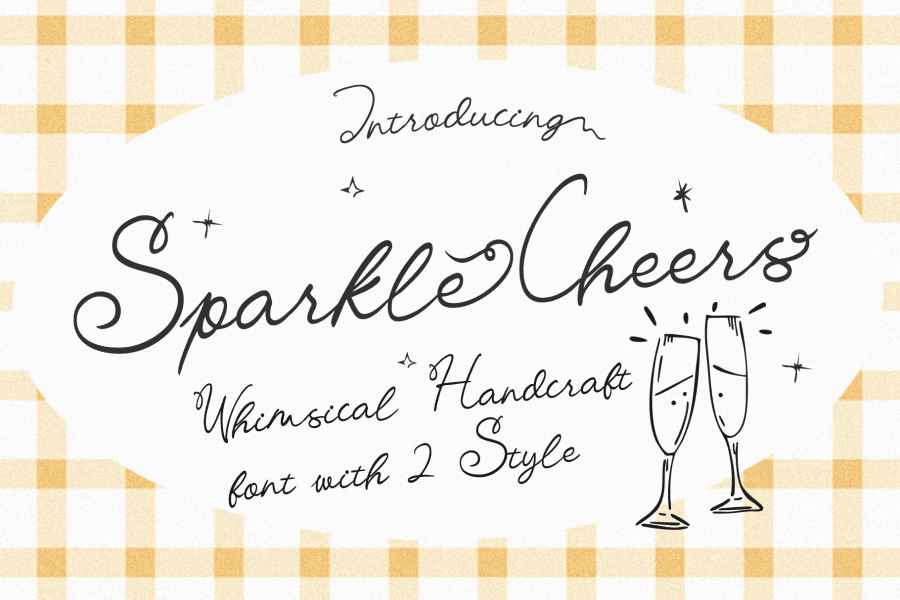 Sparkle Cheers Font · 1001 Fonts