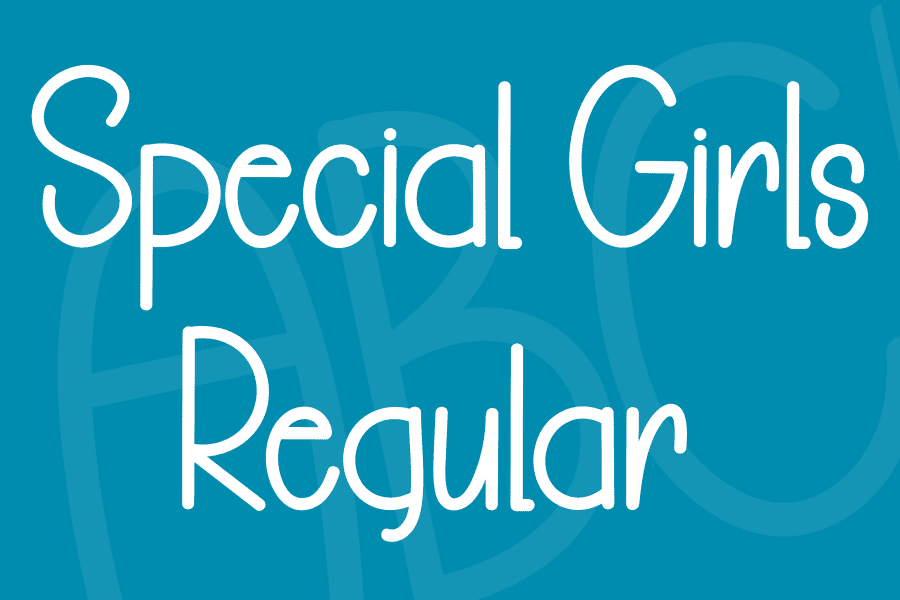 Special Girls Font · 1001 Fonts