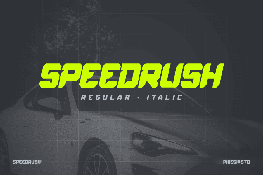 Speed Rush Font Family · 1001 Fonts