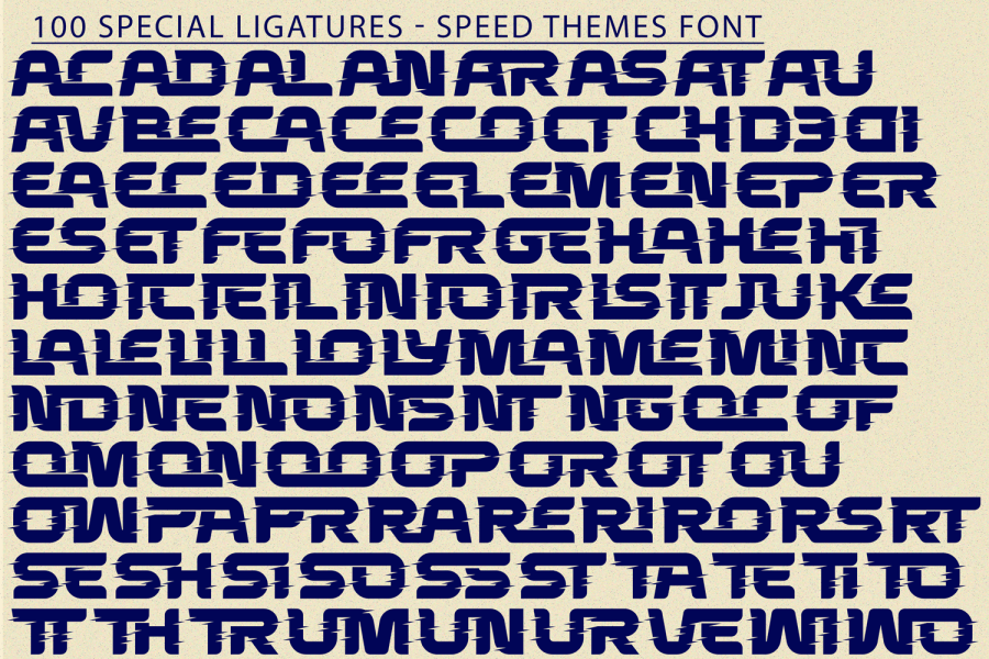 Speed Themes Demo Font · 1001 Fonts