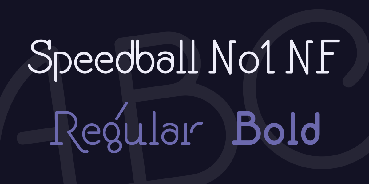 Speedball No1 NF Font Family · 1001 Fonts