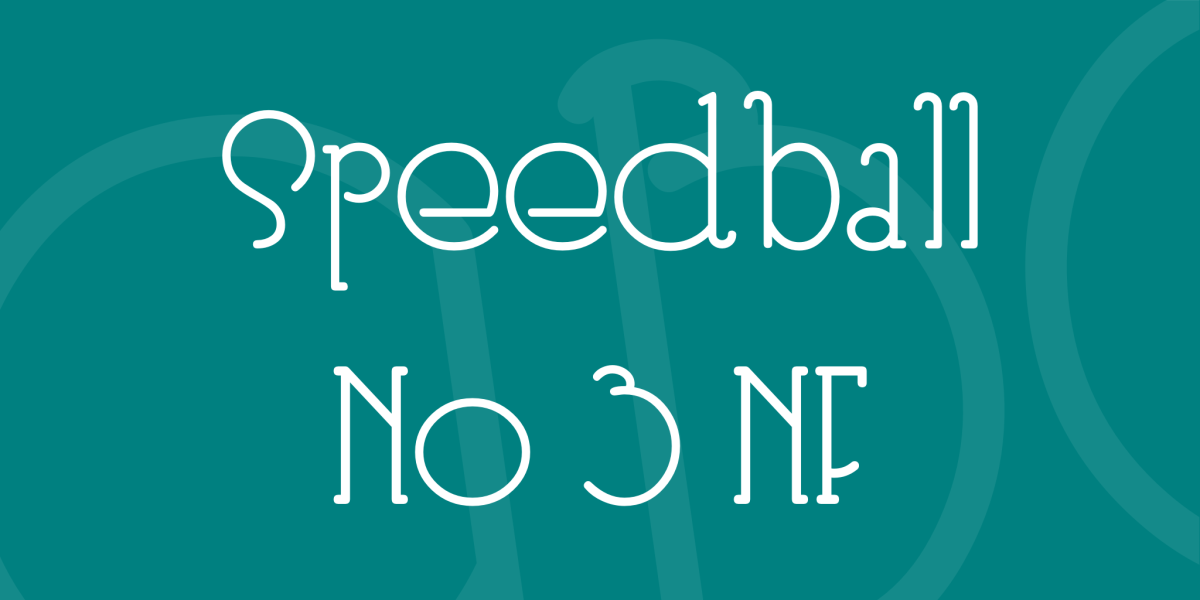 Speedball No 3 NF Font · 1001 Fonts