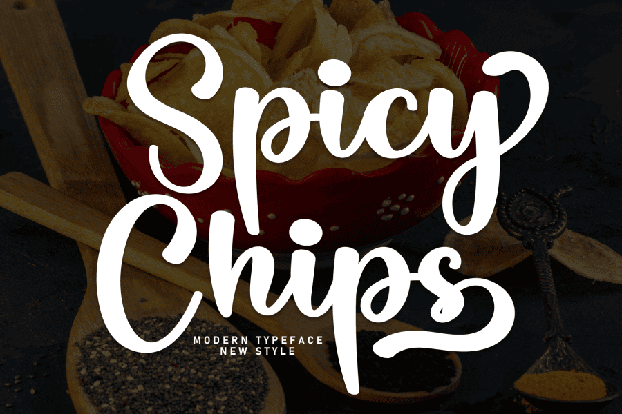 Spicy Chips Font · 1001 Fonts