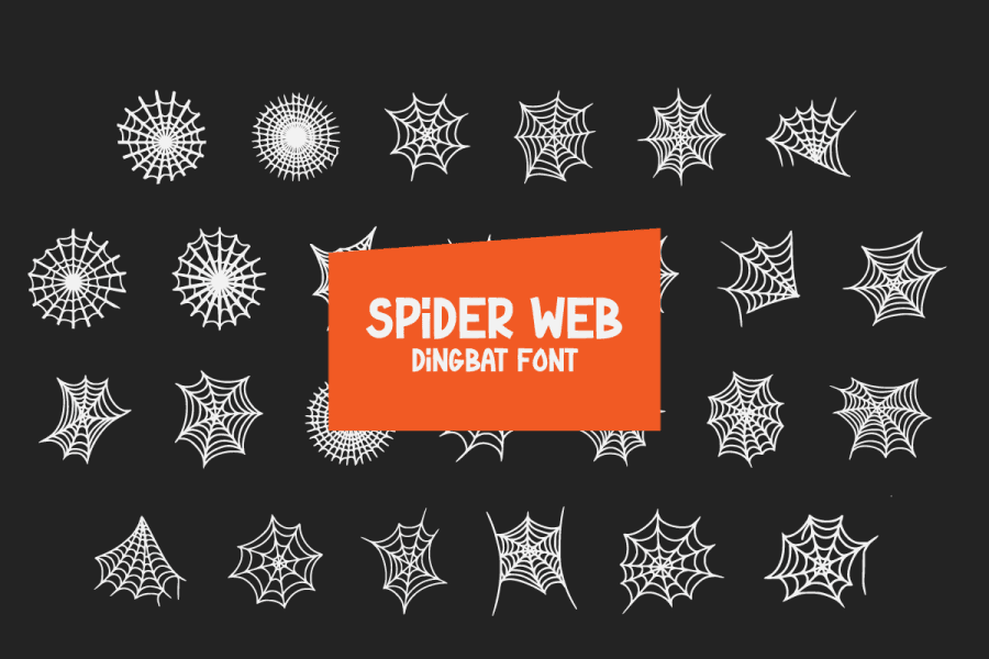 Spider Web Font 1001 Fonts