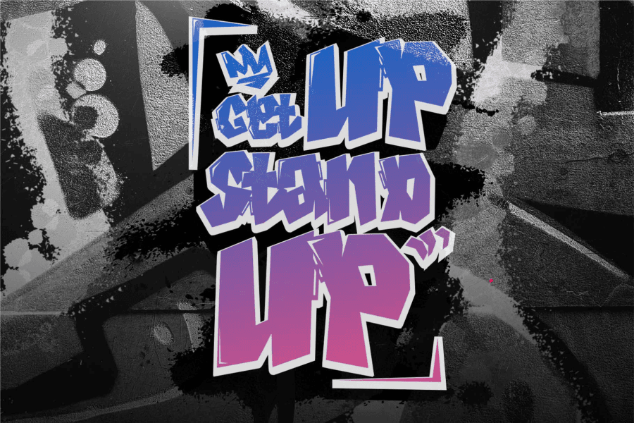 Spiky Frog Graffiti Font · 1001 Fonts