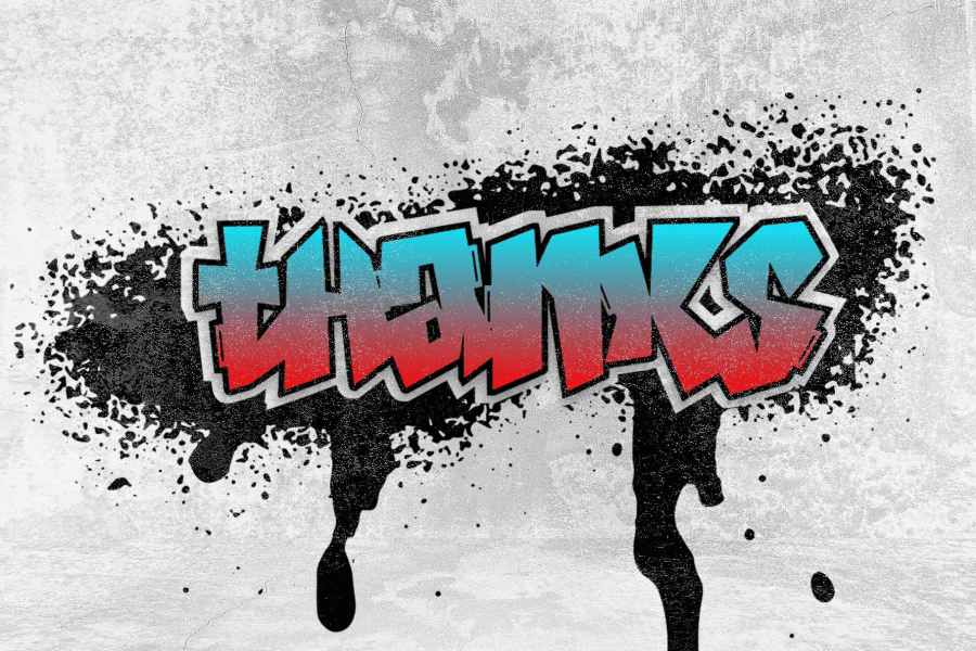 Spiky Frog Graffiti Font · 1001 Fonts