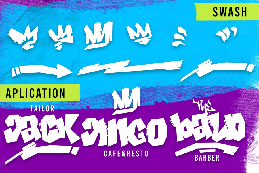 Spiky Frog Graffiti Font · 1001 Fonts