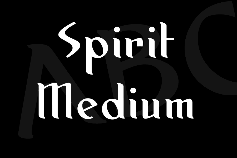 Spirit Medium Font · 1001 Fonts