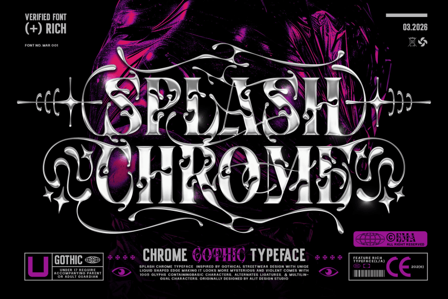 1 Free Liquid Mercury, Science Fiction Font · 1001 Fonts