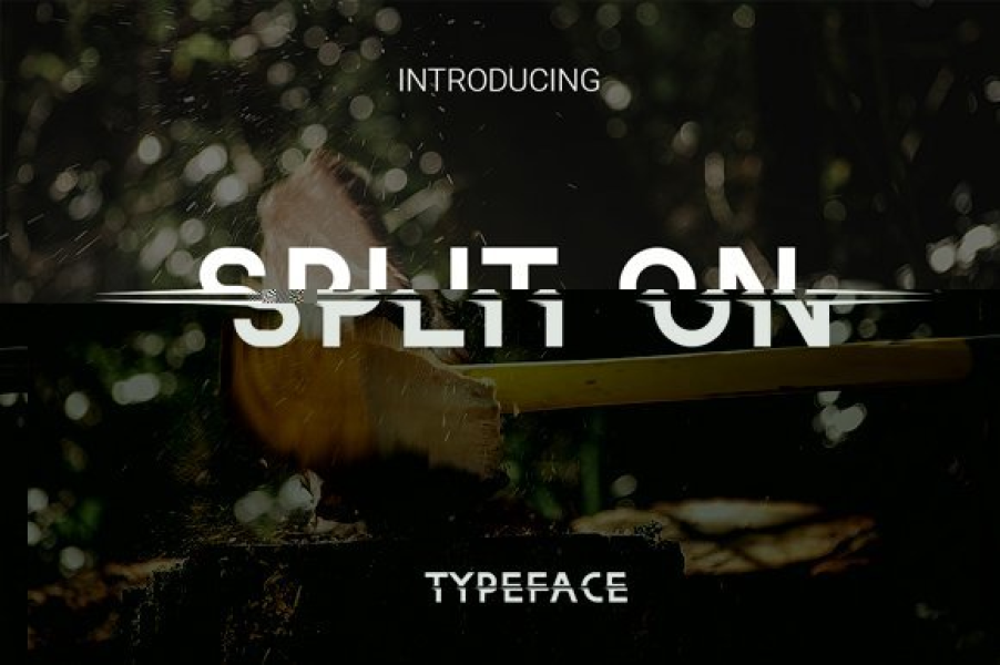 Split On Font · 1001 Fonts