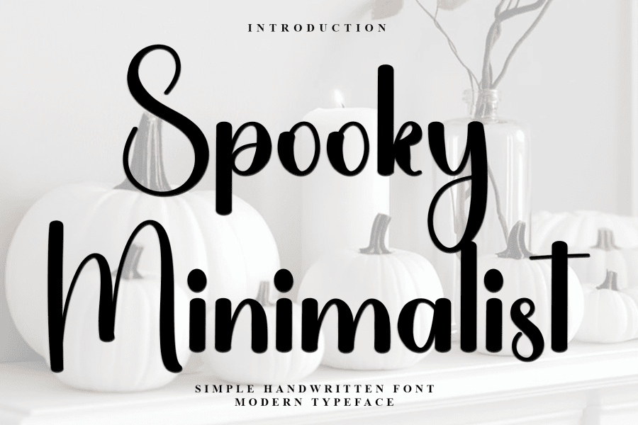 Spooky Minimalist Font · 1001 Fonts