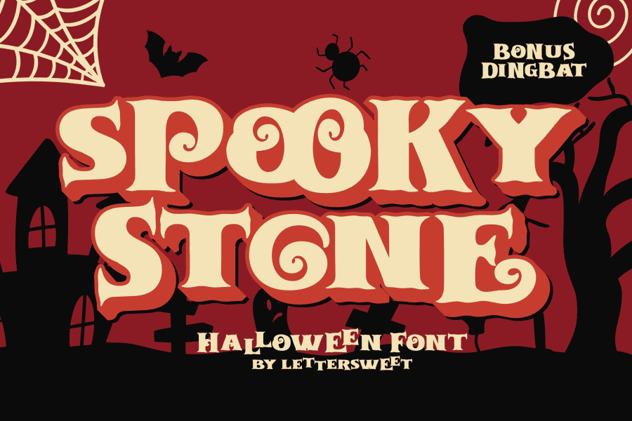 Spooky Stone Font · 1001 Fonts