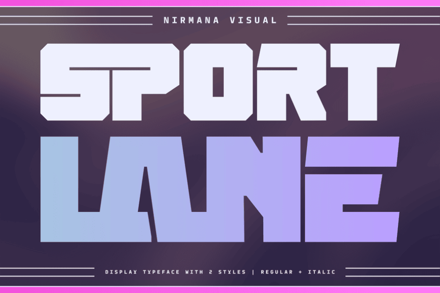 Sport Lane Demo Font · 1001 Fonts